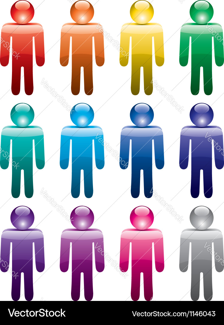 Man symbols Royalty Free Vector Image - VectorStock