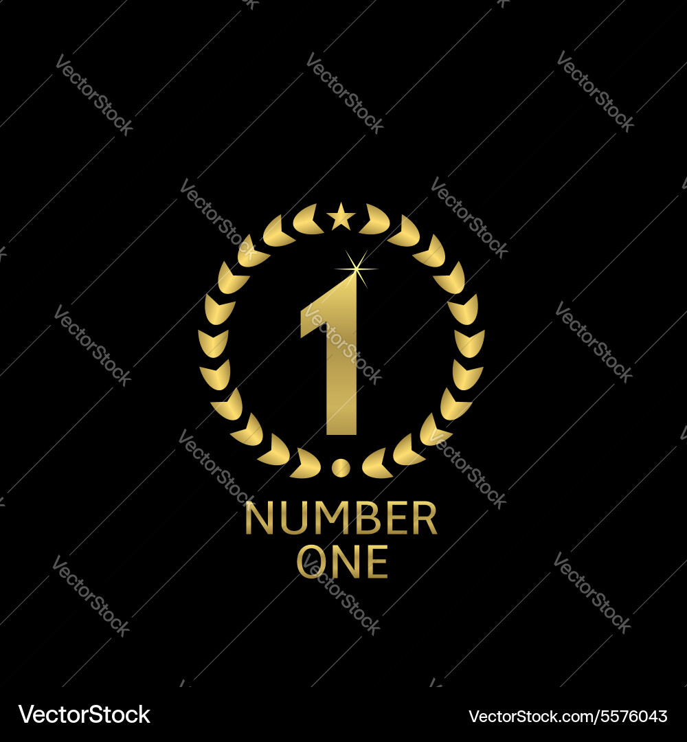 Number1 Royalty Free Vector Image - VectorStock