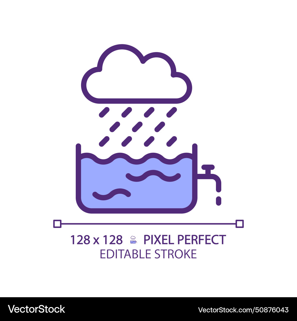 Rain water rgb color icon Royalty Free Vector Image Rain water rgb color icon Royalty Free Vector Image