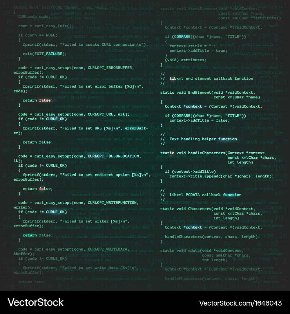 Software engineering background Royalty Free Vector Image