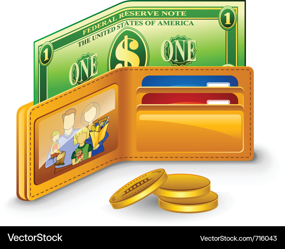 Wallet Royalty Free Vector Image - VectorStock
