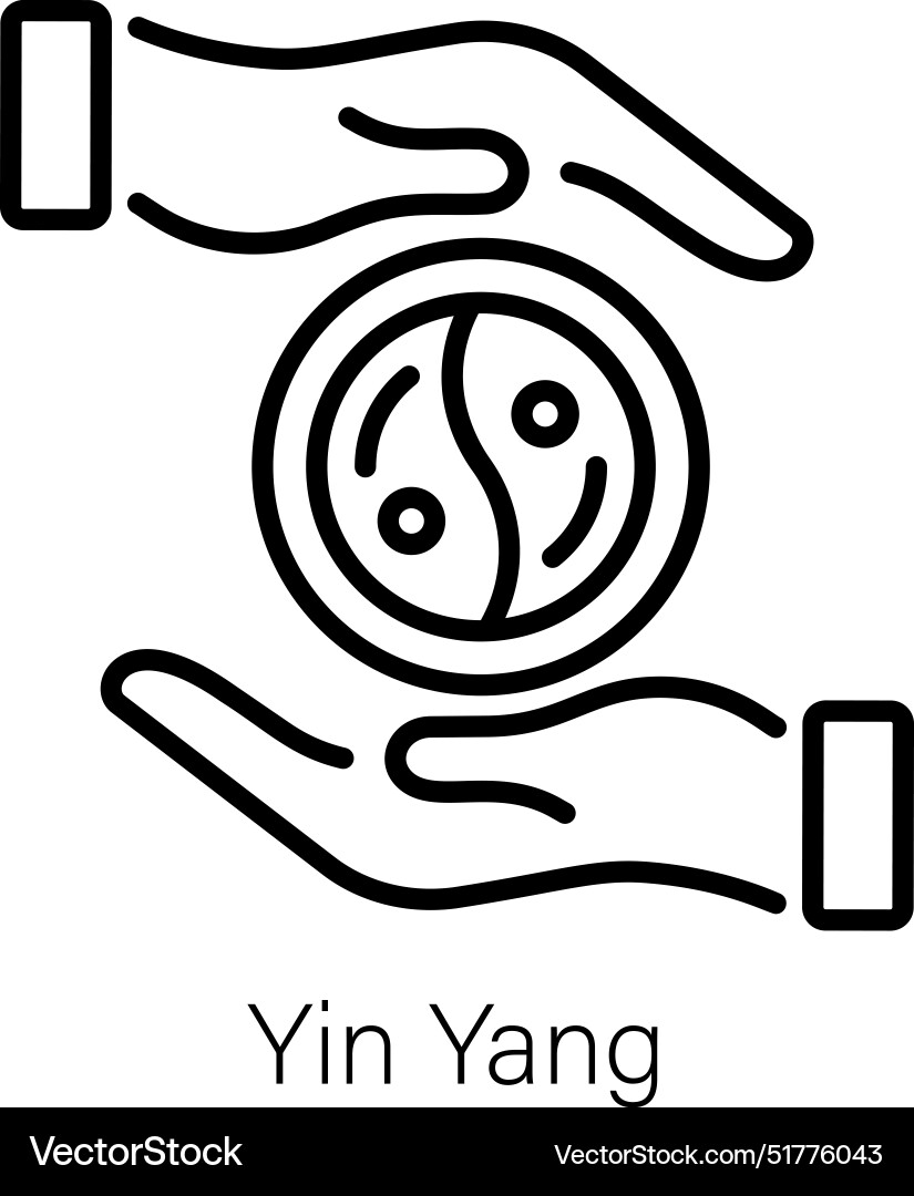 Yin yang Royalty Free Vector Image - VectorStock