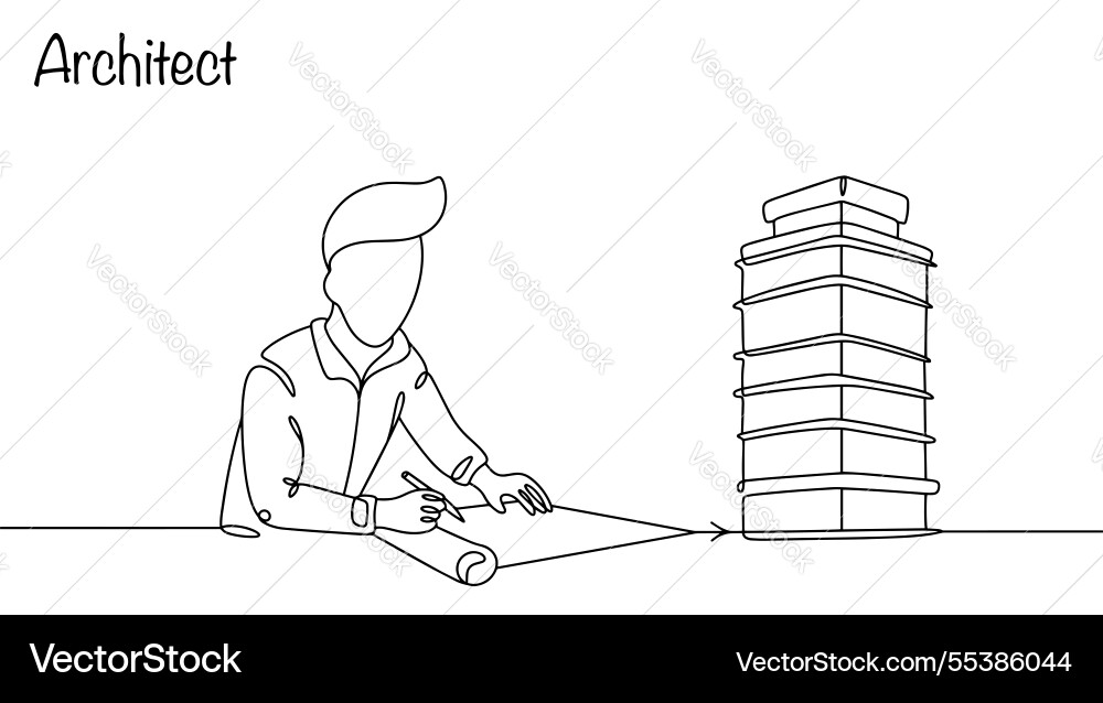 Architect Royalty Free Vector Image - VectorStock