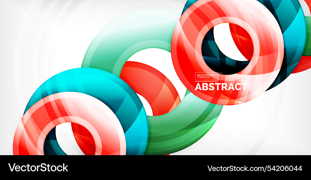 Circles round elements ring shapes premium Vector Image