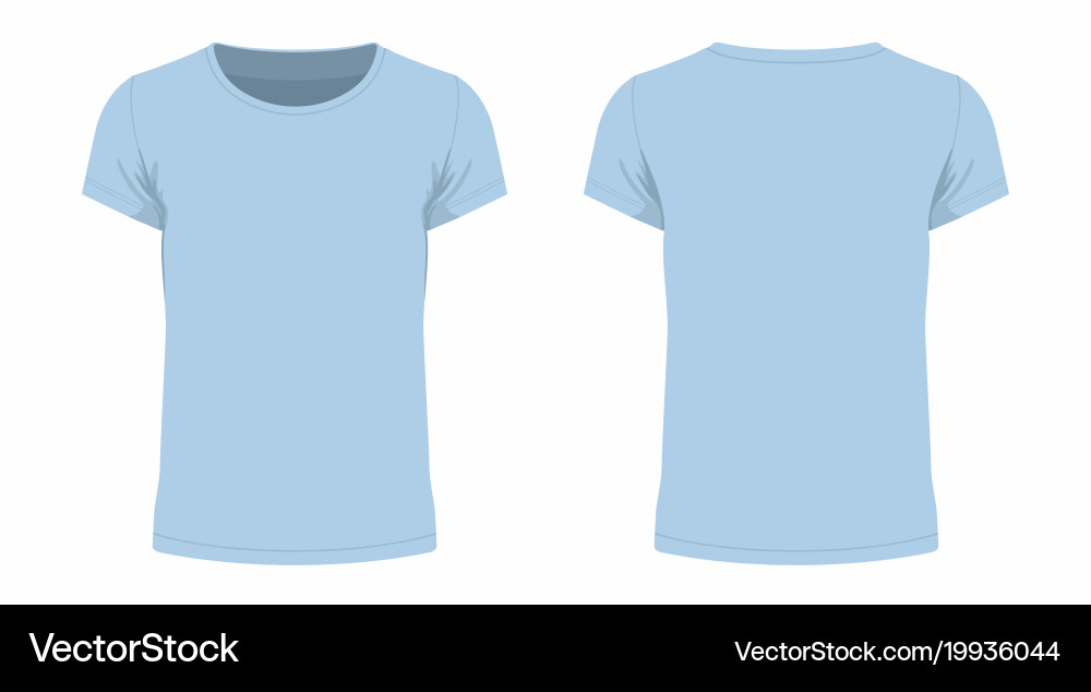 Mens blue t shirt Royalty Free Vector Image - VectorStock