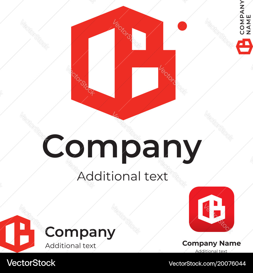 Modern Building Construction Logo Royalty Free Vector Image