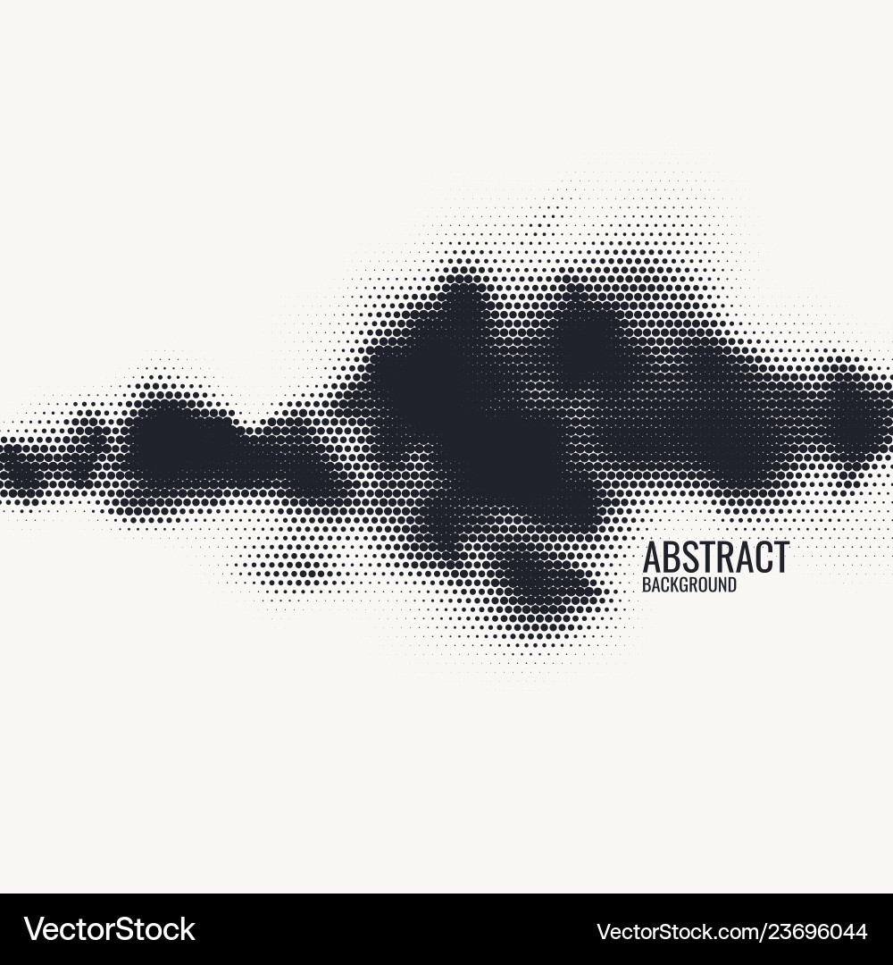 Monochrome printing raster abstract Royalty Free Vector