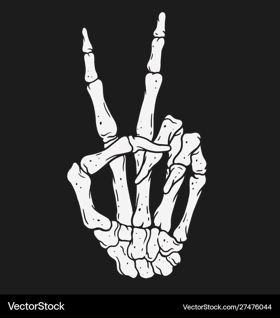 Skeleton Peace Vector Images (over 580)
