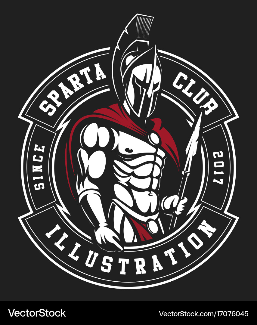 Gladiator emblem Royalty Free Vector Image - VectorStock