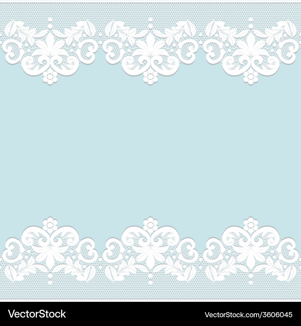 Lace border Royalty Free Vector Image - VectorStock