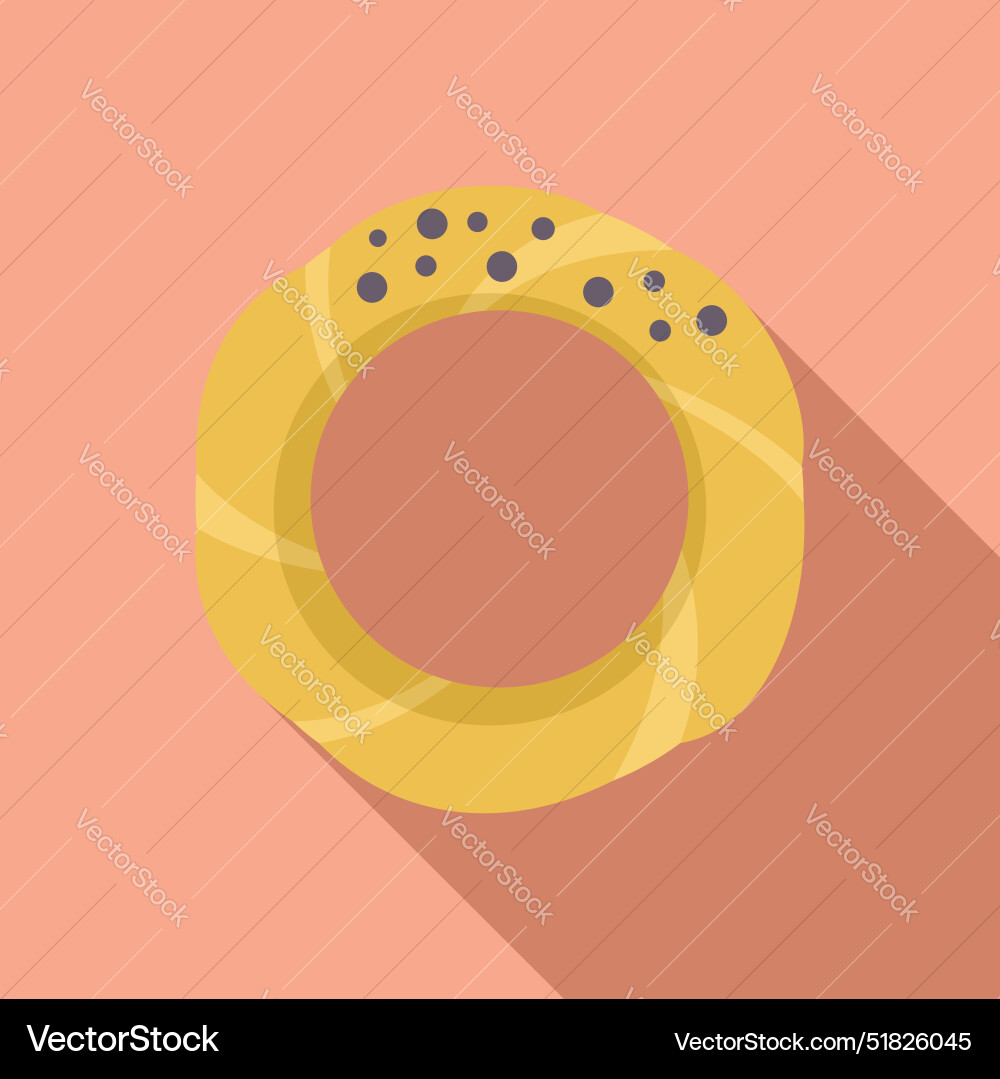 Traditional turkish simit bread with sesame seeds Vector Image
