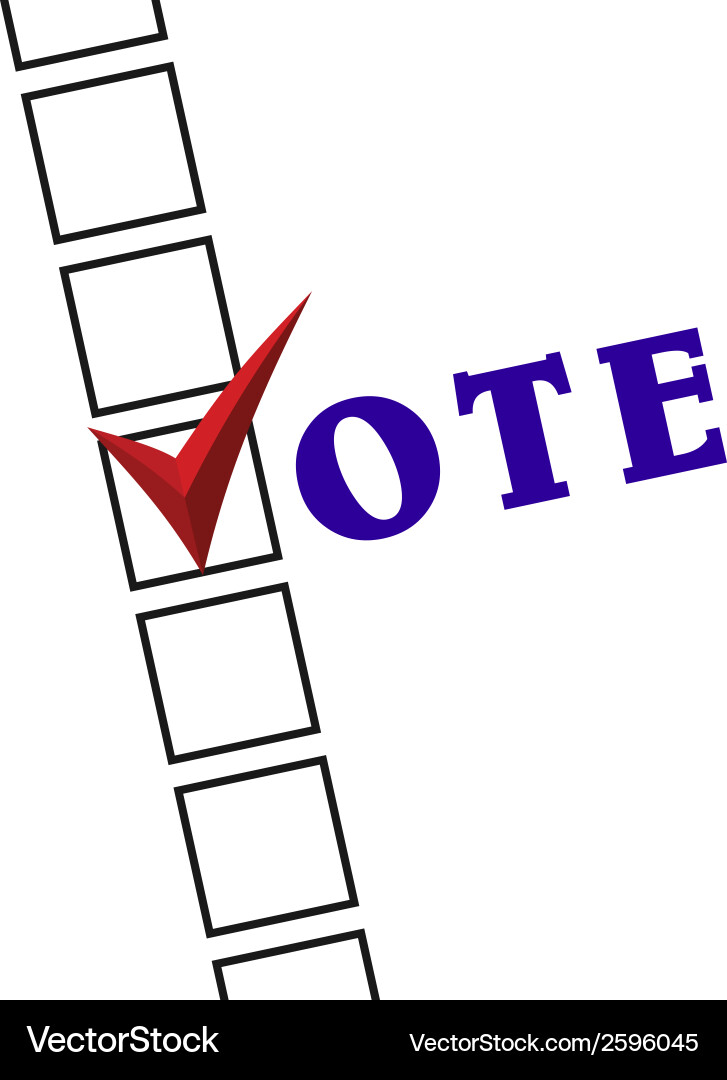 Voting Symbols and Icons Royalty Free Vector Image