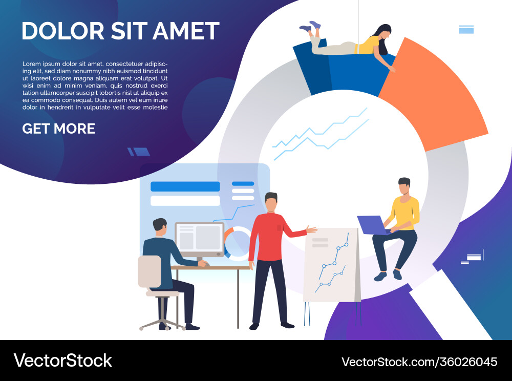 Workgroup building diagram holding presentation Vector Image