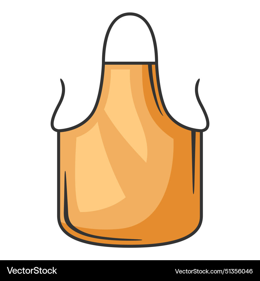 Cooking apron stylized kitchen Royalty Free Vector Image