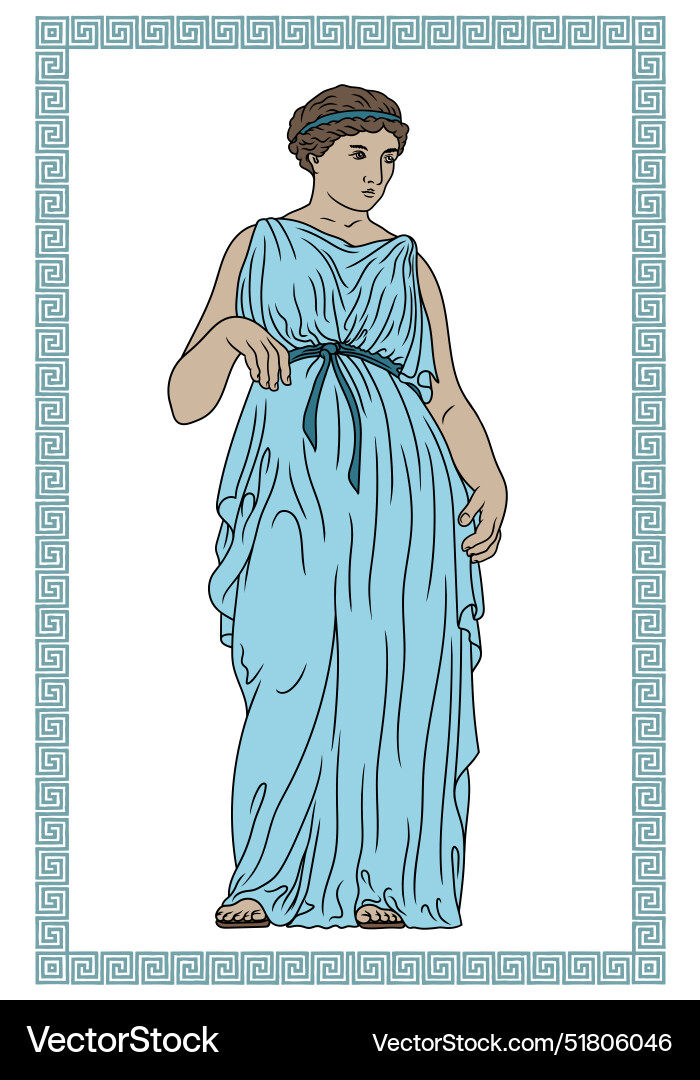 Greek women Royalty Free Vector Image - VectorStock
