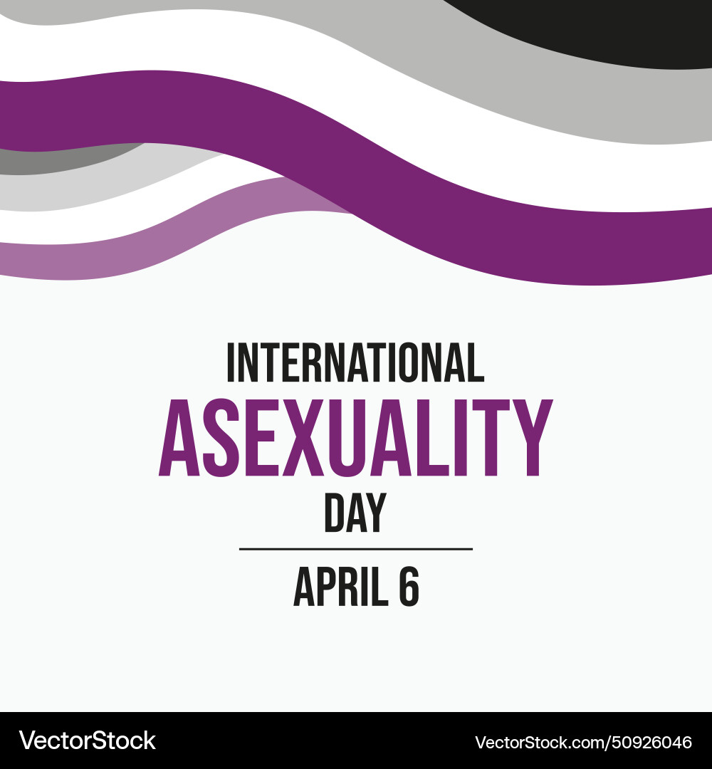 International asexuality day poster Royalty Free Vector