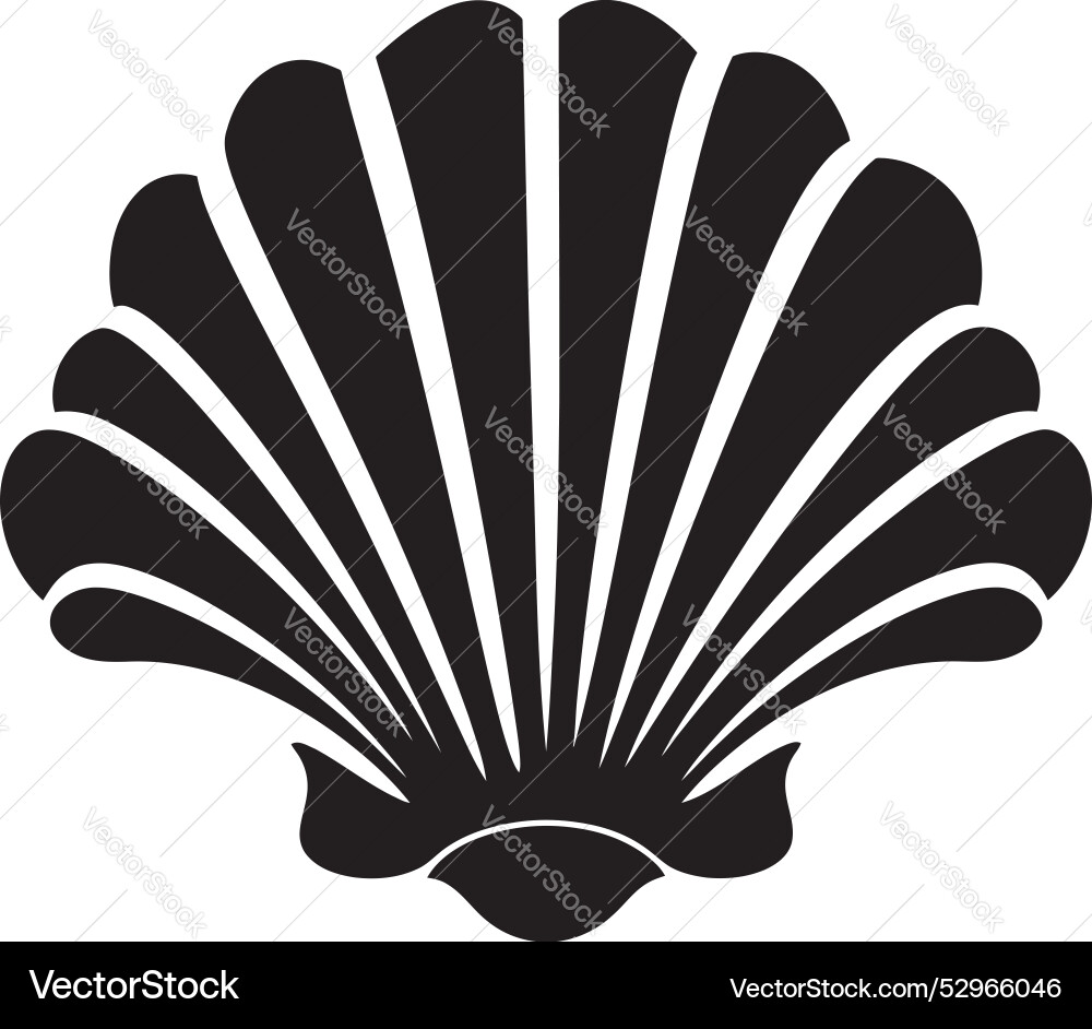 Shellfish showcase iconic emblem design coastal Vector Image