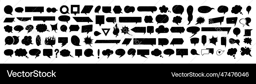 Speech bubble icon set Royalty Free Vector Image