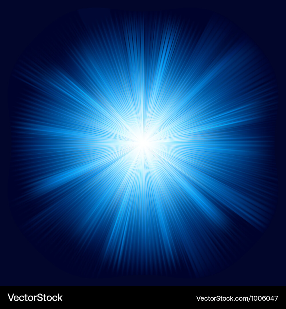 Blue color design with a burst eps 8 Royalty Free Vector