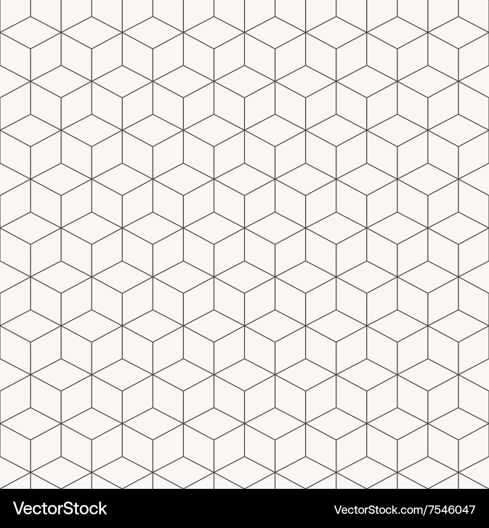 Geometric cubes pattern seamless Royalty Free Vector Image