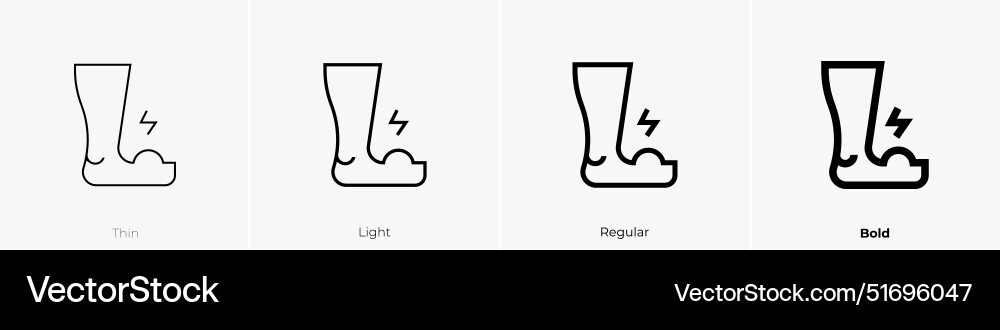 Gout icon thin light regular and bold style Vector Image