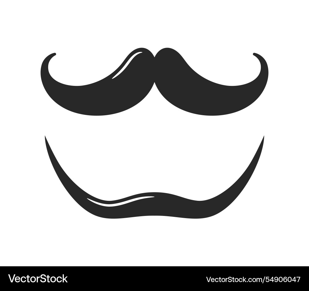 Mustache and smile design Royalty Free Vector Image