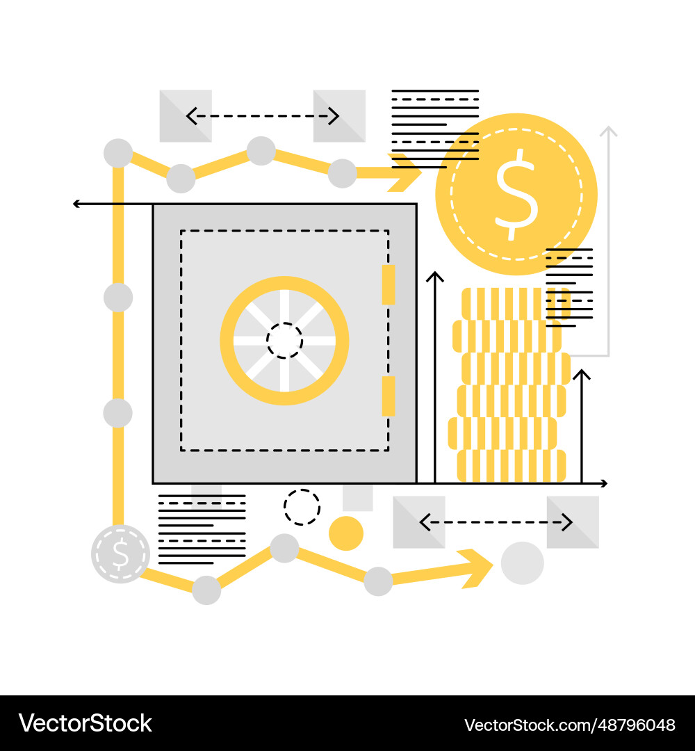 Business startup profit Royalty Free Vector Image