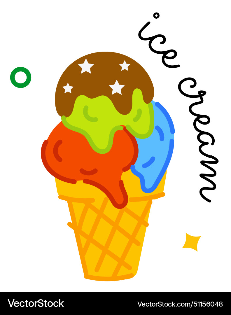 Ice cream Royalty Free Vector Image - VectorStock