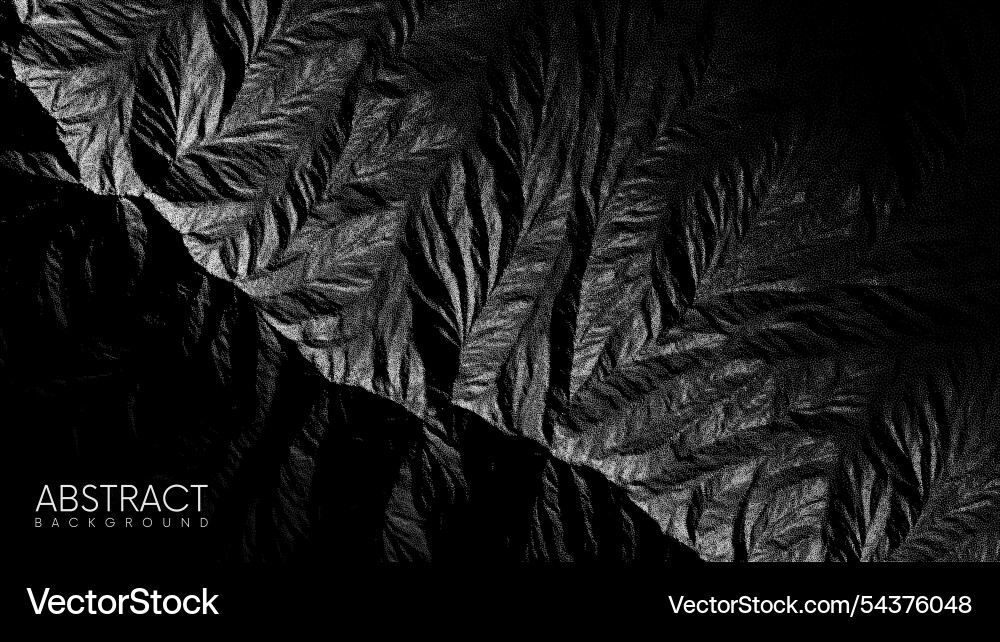 Stippling mountain landscape black and white rock Vector Image