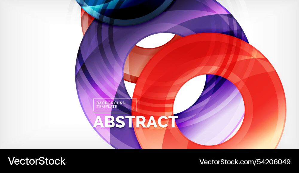 Circles round elements ring shapes premium Vector Image