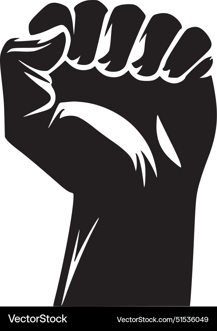 Fist - minimalist and simple silhouette Royalty Free Vector