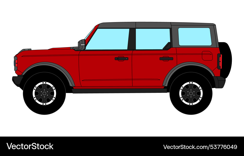Ford bronco Royalty Free Vector Image - VectorStock