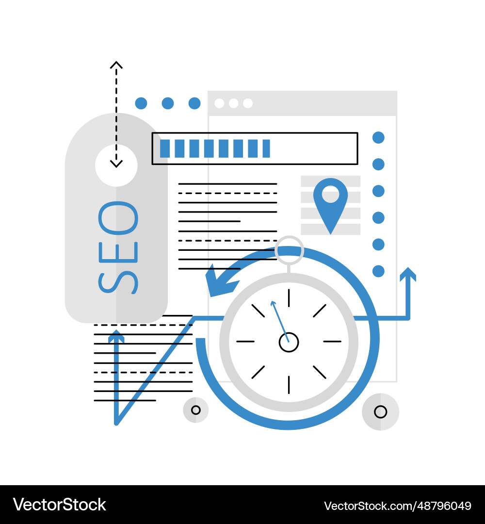 Startup seo strategy Royalty Free Vector Image