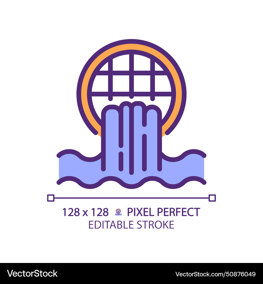Storm drain rgb color icon Royalty Free Vector Image