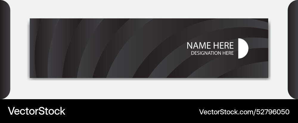 Black and grey color gradient linkedin cover Vector Image
