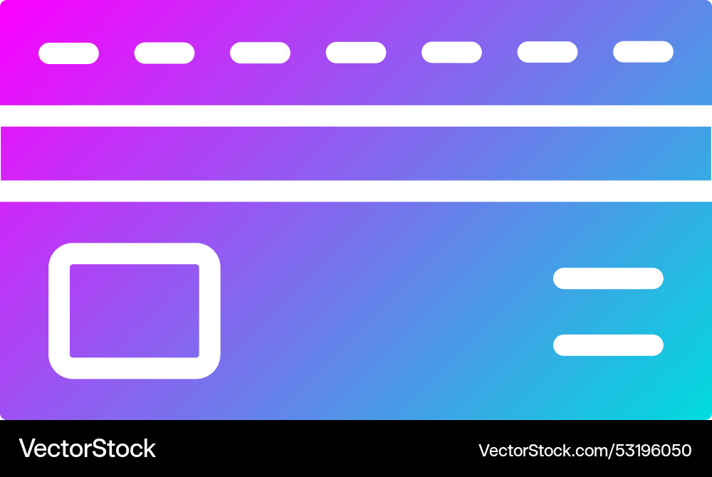 Card icon design Royalty Free Vector Image - VectorStock