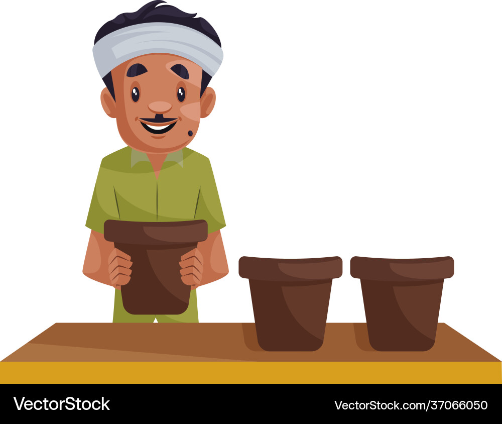 Gardener cartoon Royalty Free Vector Image - VectorStock