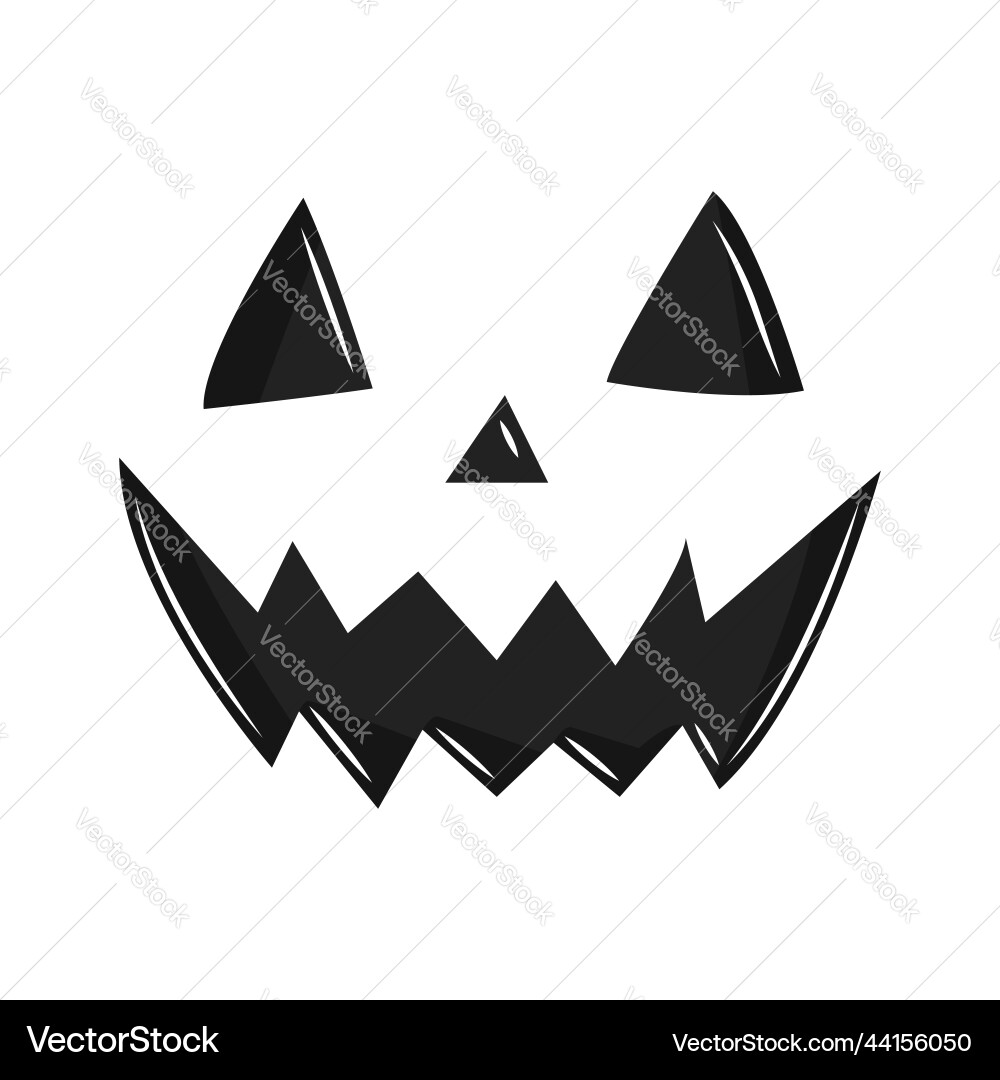 Halloween pumpkin face Royalty Free Vector Image
