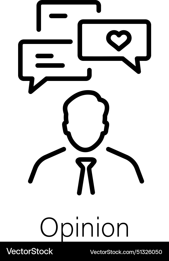 Opinion Royalty Free Vector Image - VectorStock