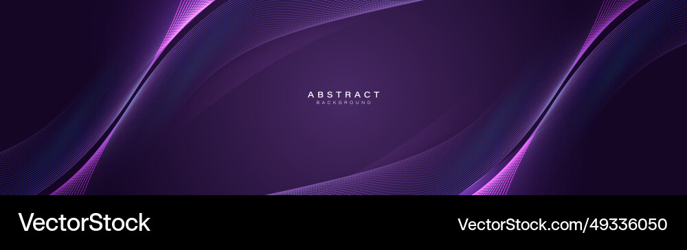 Purple abstract dynamic line wavy glowing Vector Image