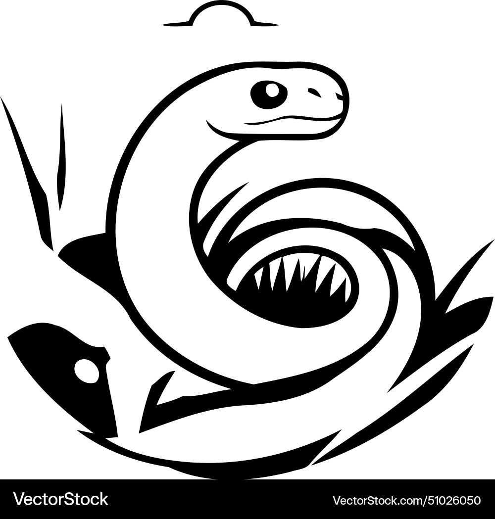 Snake logo design snake logo design template Vector Image