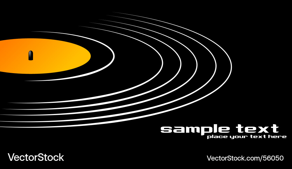 Spin that record Royalty Free Vector Image - VectorStock