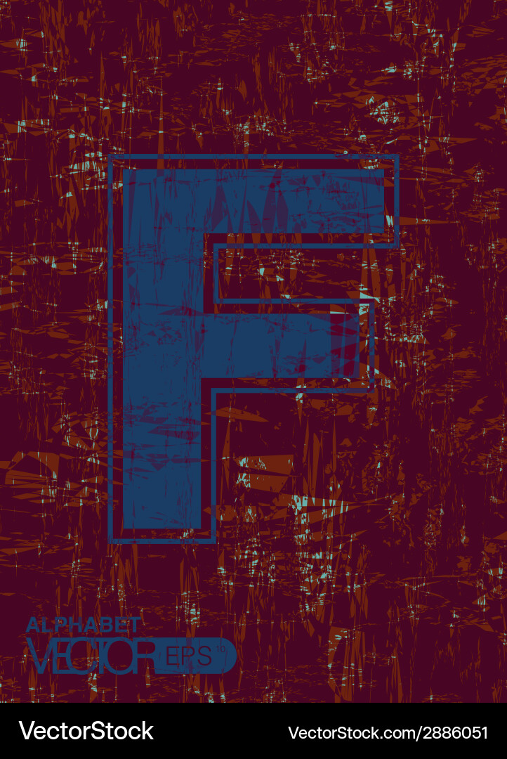 Alphabet f Royalty Free Vector Image - VectorStock