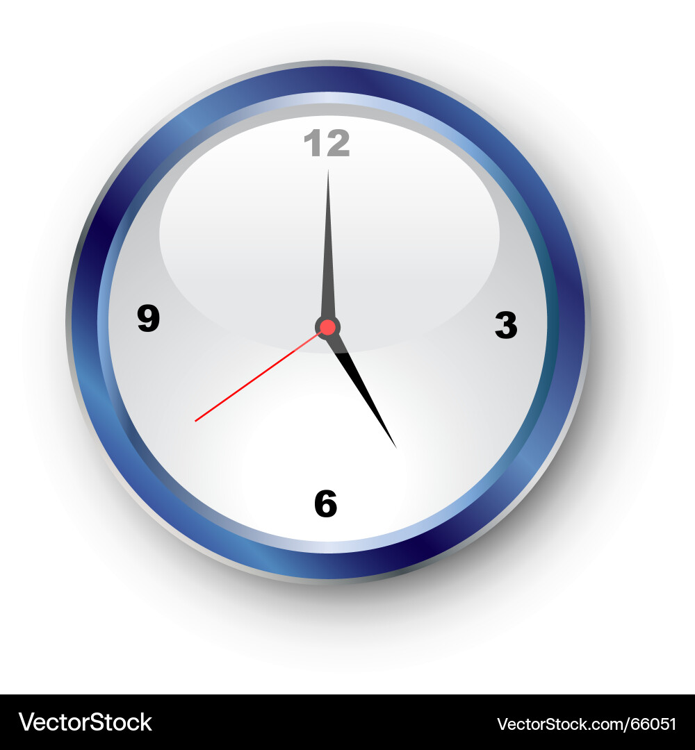 Clock Royalty Free Vector Image - VectorStock