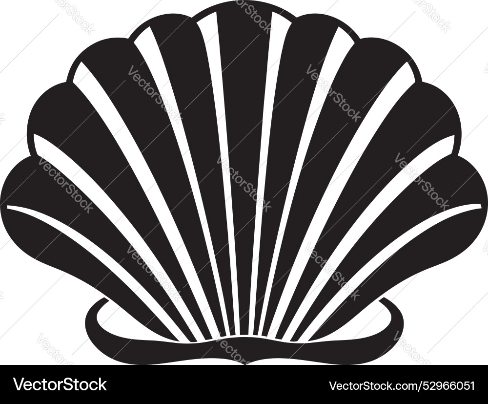 Shellfish radiance iconic logo design coastal Vector Image