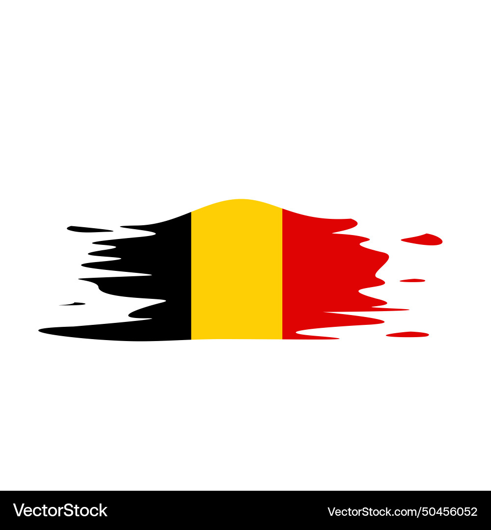 Belgium Flag Abstract Logo Royalty Free Vector Image