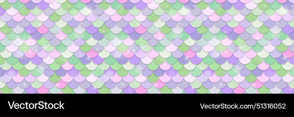 Seamless pattern of multicolored fish scales Vector Image