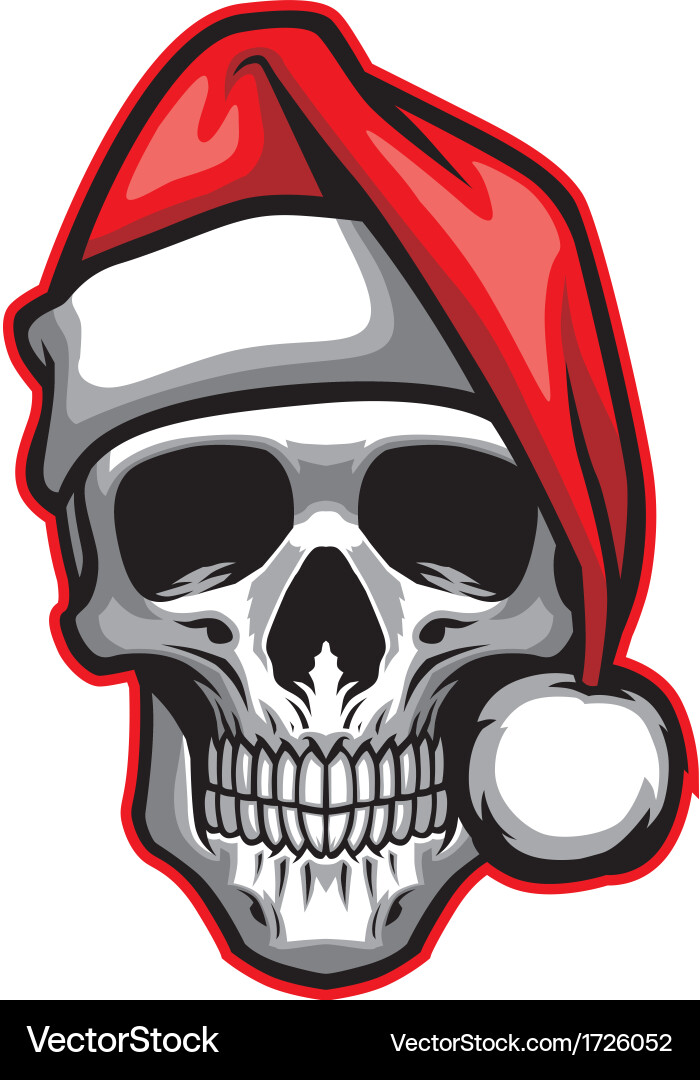Santa Claus Skull Vector Images (over 560)