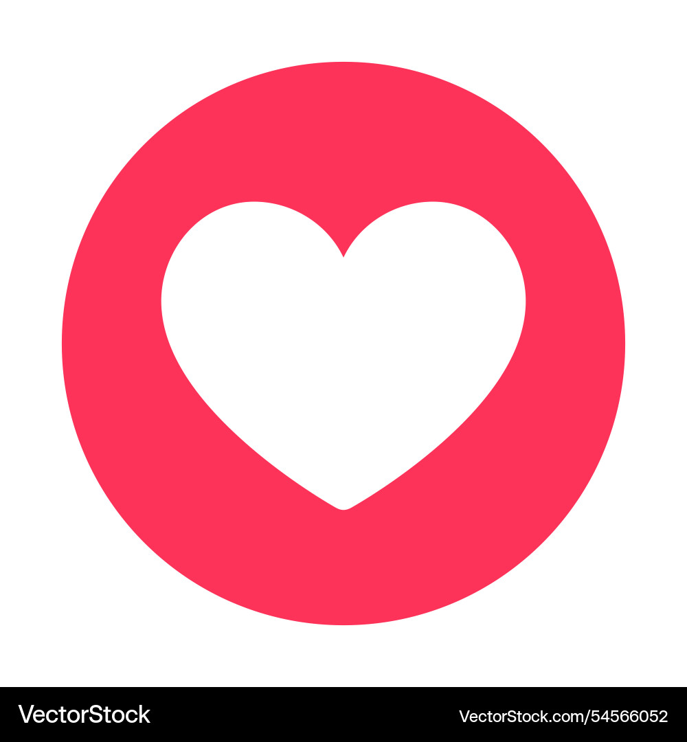 Social media heart icon style Royalty Free Vector Image