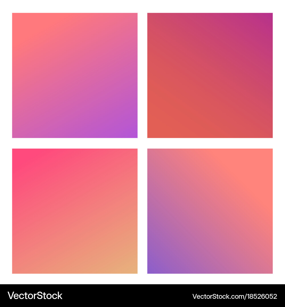 Trendy color gradients Royalty Free Vector Image
